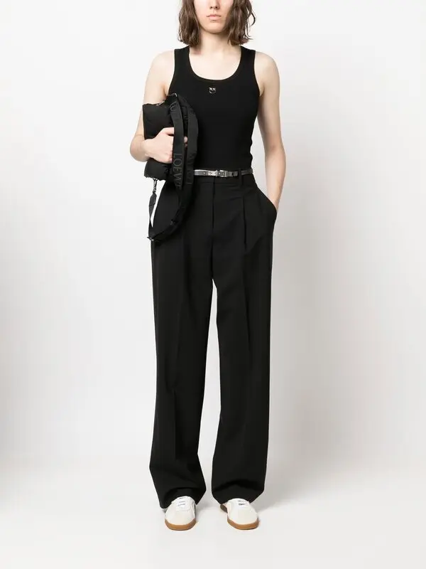 Pinko Embroidered Logo Tank Top - Black