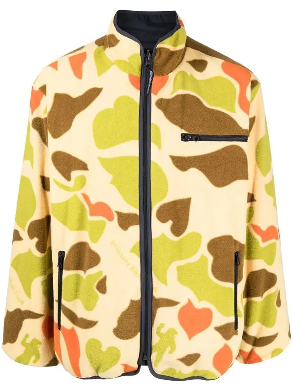 BILLIONAIRE BOYS CLUB Camouflage-print Reversible Fleece Jacket - Multicolour