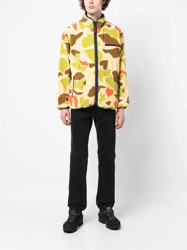 BILLIONAIRE BOYS CLUB Camouflage-print Reversible Fleece Jacket - Multicolour