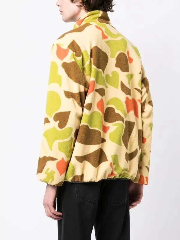 BILLIONAIRE BOYS CLUB Camouflage-print Reversible Fleece Jacket - Multicolour