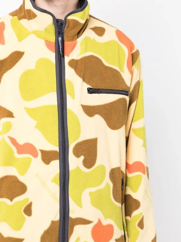 BILLIONAIRE BOYS CLUB Camouflage-print Reversible Fleece Jacket - Multicolour
