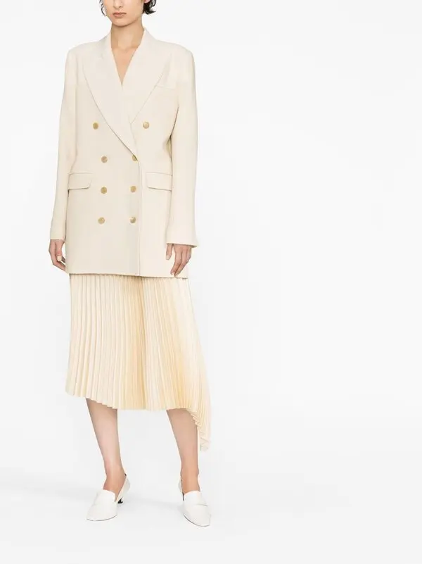 Khaite The Balton Double-breasted Blazer - Neutrals