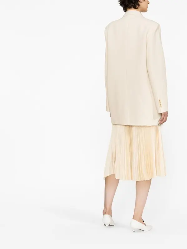 Khaite The Balton Double-breasted Blazer - Neutrals