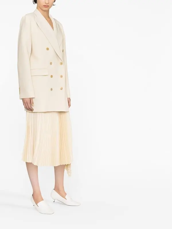 Khaite The Balton Double-breasted Blazer - Neutrals