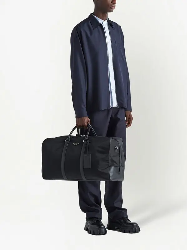 Prada Logo-patch Duffle Bag