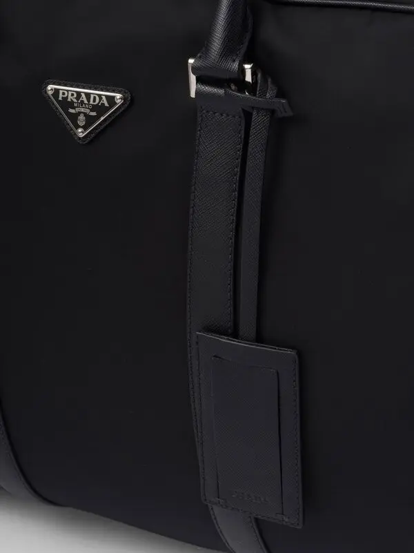 Prada Logo-patch Duffle Bag