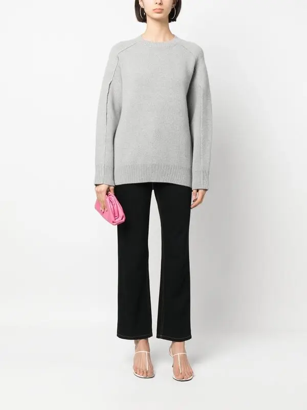 LANVIN Cape-back Jumper - Grey