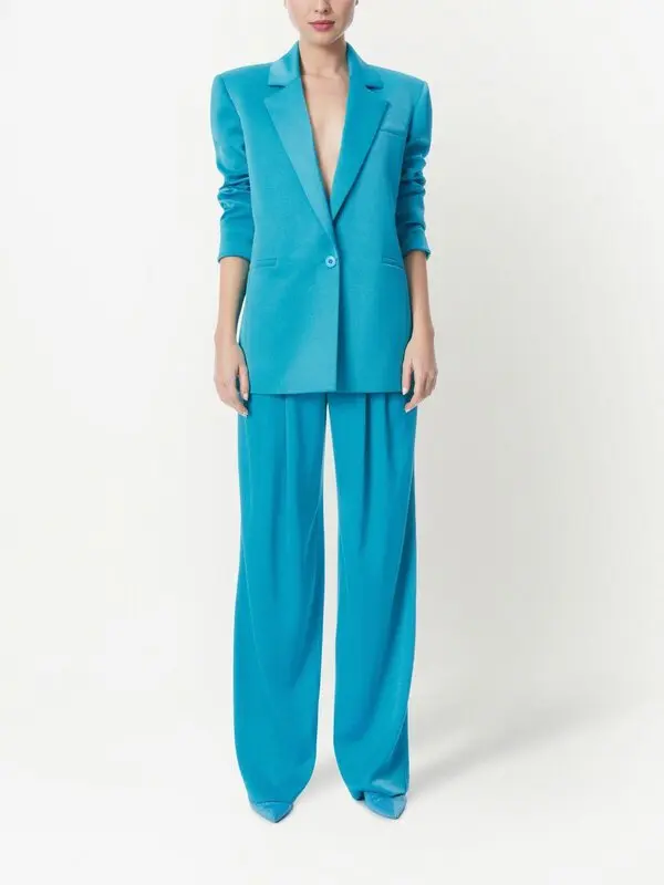 Alice + Olivia Shan Padded-shoulder Blazer