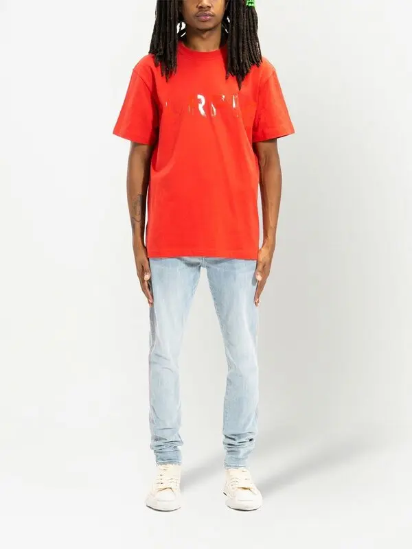 PURPLE BRAND Graphic-logo Cotton T-shirt
