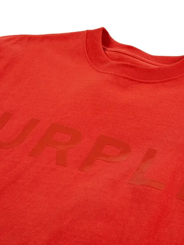 PURPLE BRAND Graphic-logo Cotton T-shirt