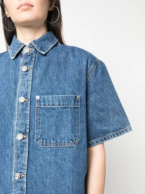 SLVRLAKE Short-sleeved Denim Shirt
