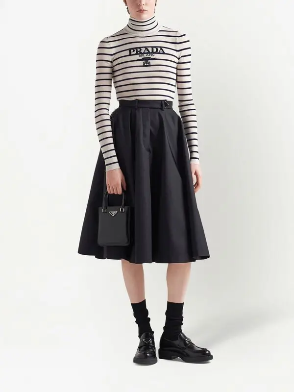 Prada Logo-intarsia Striped Jumper