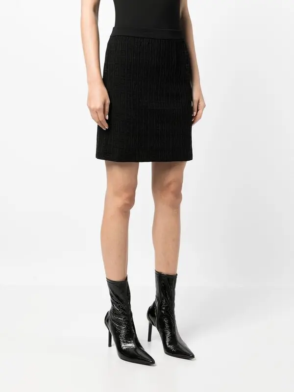 Givenchy 4g Monogram-jacquard Mini Skirt