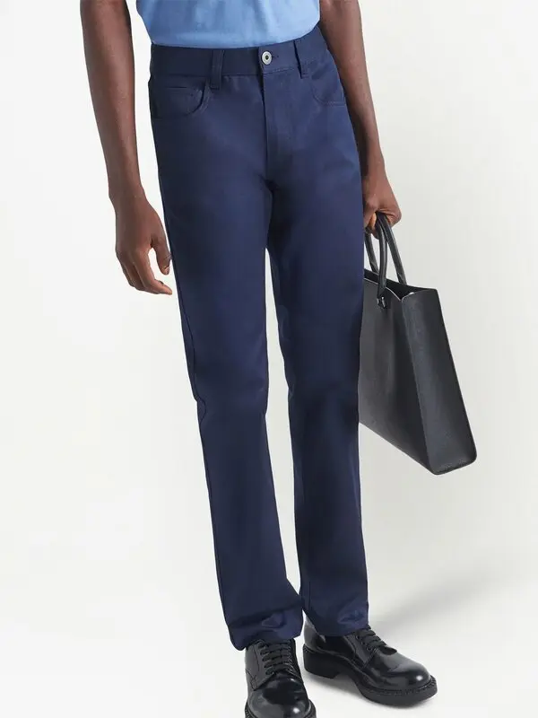 Prada Mid-rise Tapered Jeans - Blue