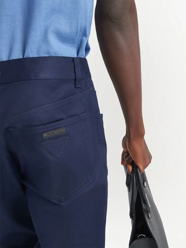 Prada Mid-rise Tapered Jeans - Blue