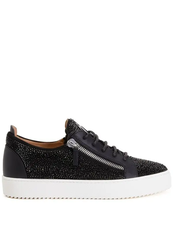 GIUSEPPE ZANOTTI Frankie Rhinestone Embellished Sneakers
