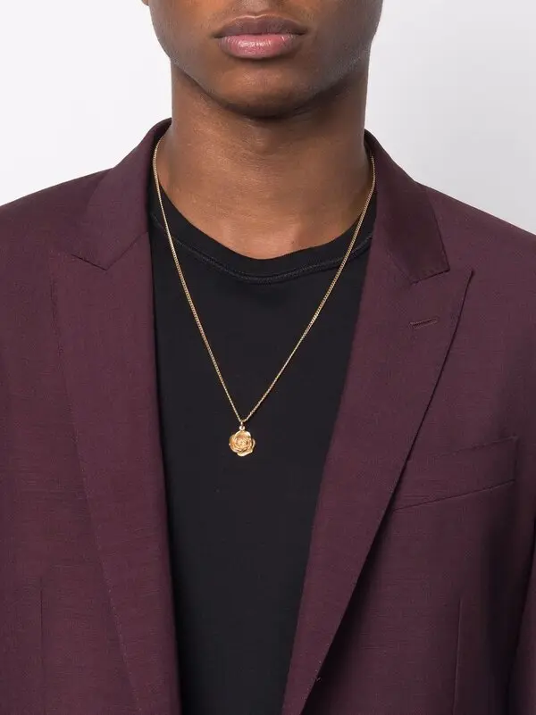 Emanuele Bicocchi Rose Pendant Necklace - Gold