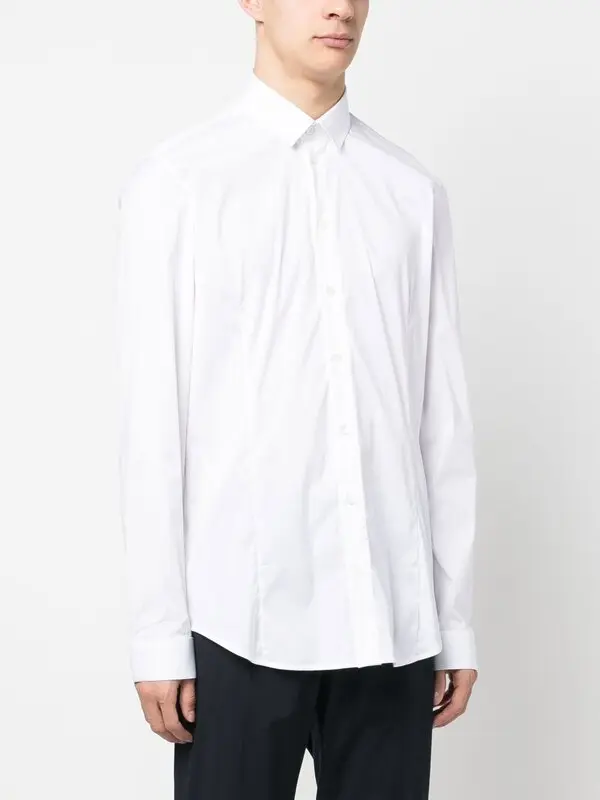 Patrizia Pepe Slim-cut Long-sleeve Shirt - White