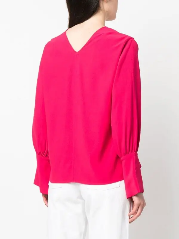 Erika Cavallini V-neck Blouse - Pink