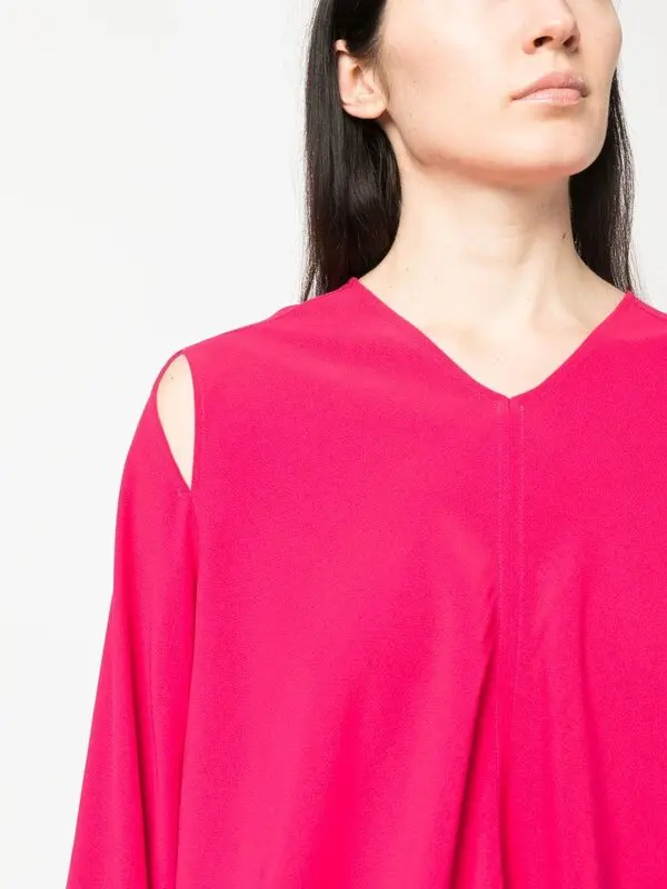 Erika Cavallini V-neck Blouse - Pink