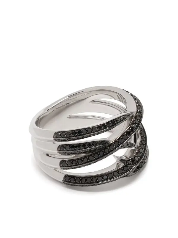Stephen Webster 18kt White Gold Thorn Embrace Diamond Ring - Black