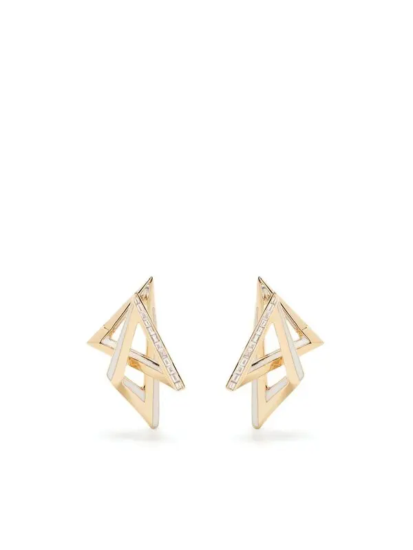 Stephen Webster 18kt Yellow Vertigo Acute Diamond Earring - Gold