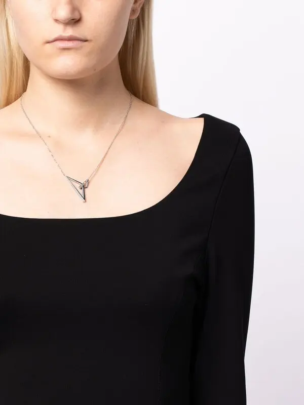 Stephen Webster 18kt White Gold Vertigo Obtuse Diamond Pendant Necklace