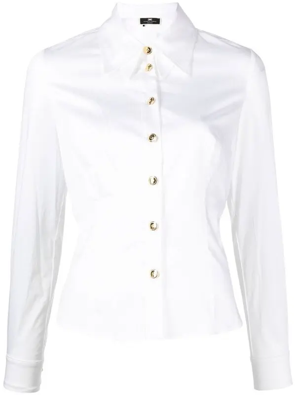 Elisabetta Franchi Backless Button-front Shirt