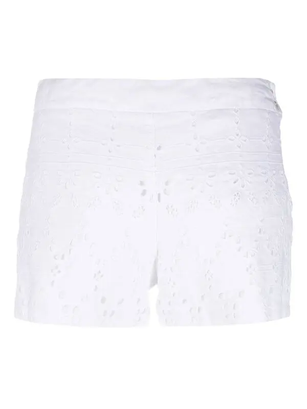 120% Lino Eyelet Linen Shorts