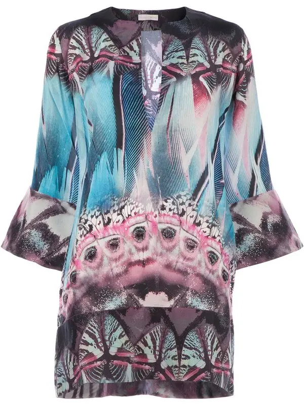 VICEDOMINI Printed Tunic Dress