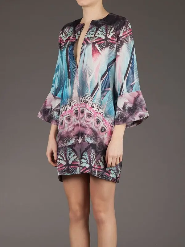 VICEDOMINI Printed Tunic Dress