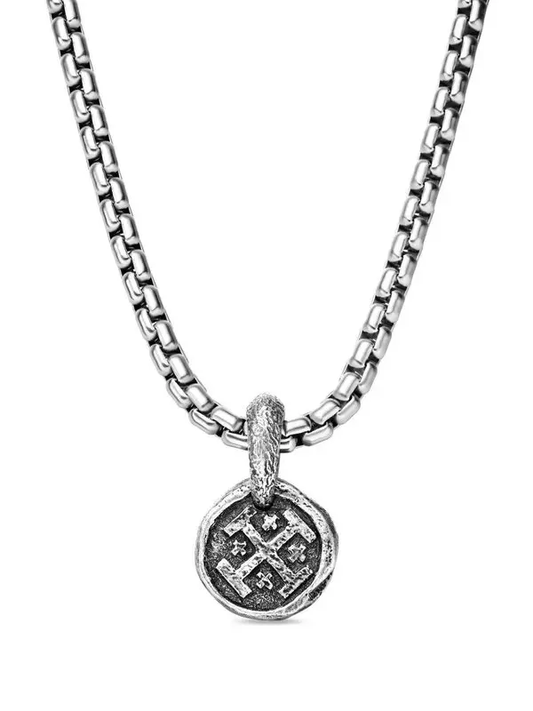 David Yurman Sterling Shipwreck Coin Amulet - Silver