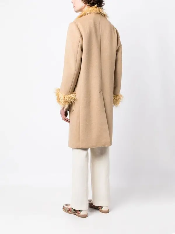 LATE CHECKOUT Wool Double-breasted Coat
