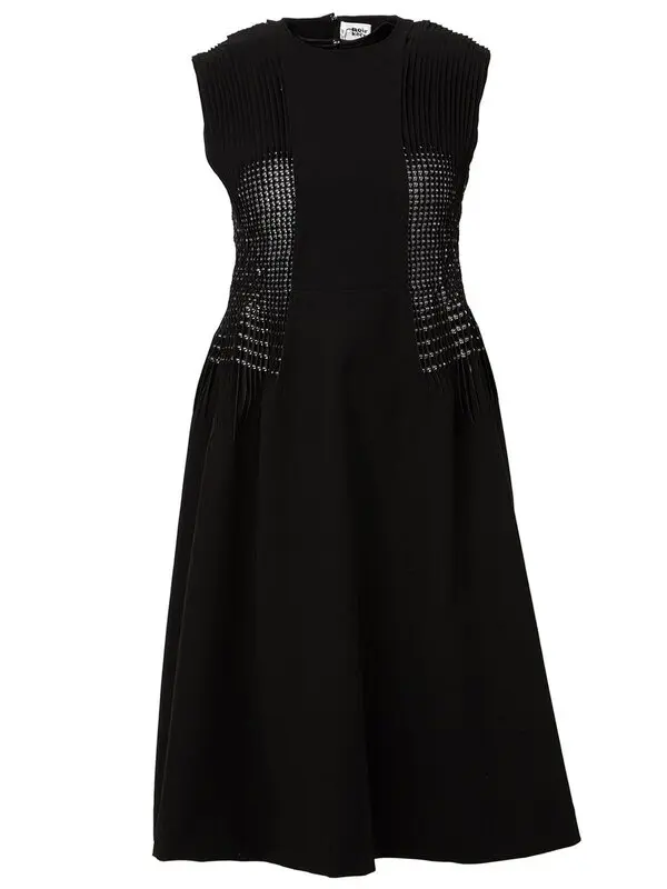 Noir Kei Ninomiya Beaded Panel Flared Dress