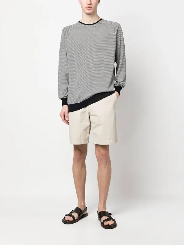 LARDINI Horizontal-stripe Crew Neck Jumper
