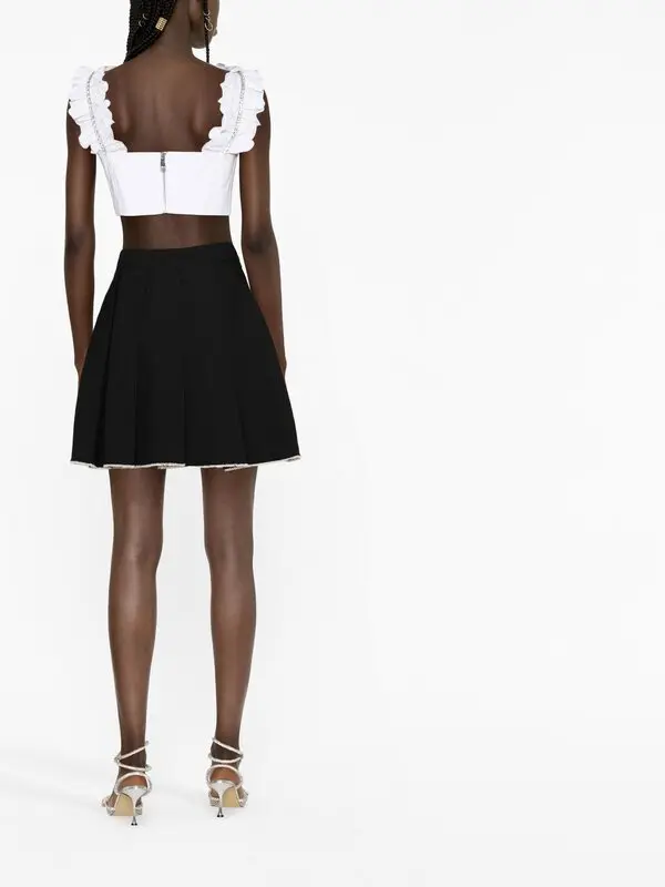 AREA Crystal-embellished Top