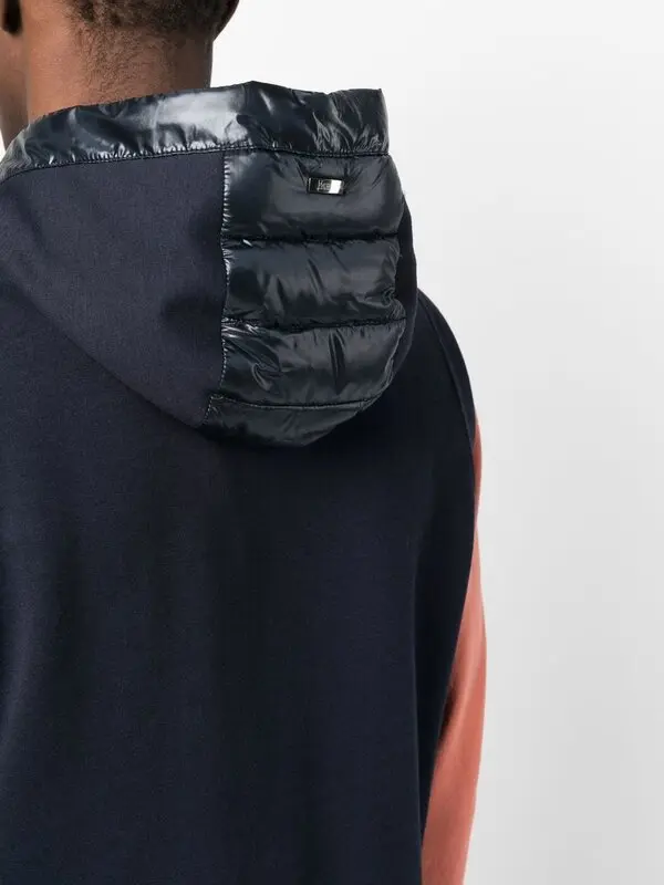 Herno Padded Hooded Gilet - Blue