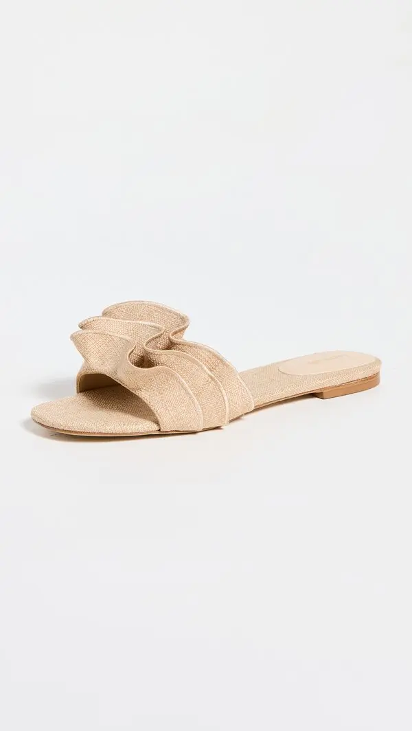 Larroude Ivy Ruffle Sandals