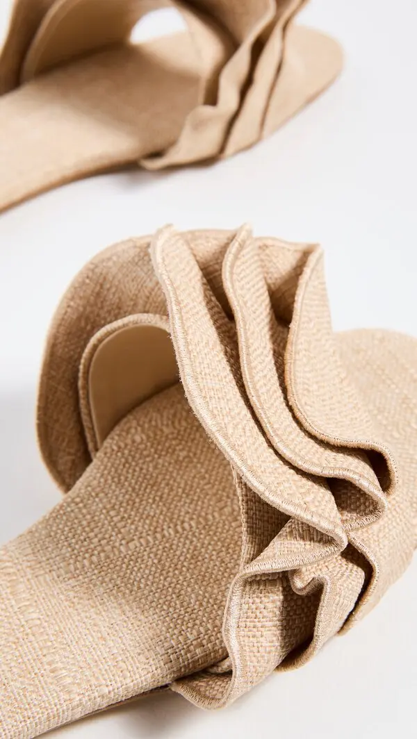 Larroude Ivy Ruffle Sandals
