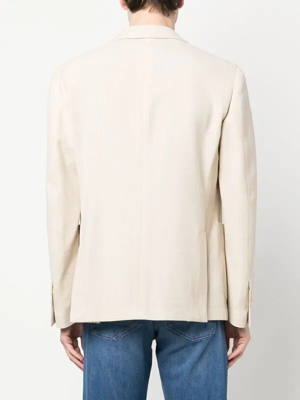 LARDINI Woven Single-breasted Blazer