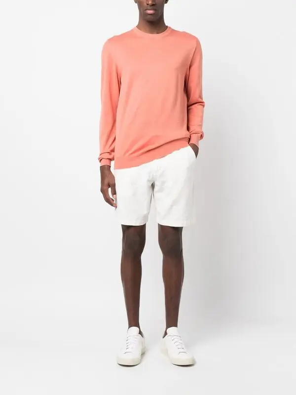 Boglioli Fine Knit Cotton Jumper - Orange