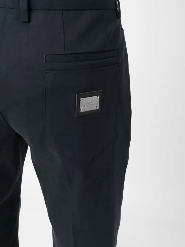 Dolce & Gabbana Tailored Trousers With Logo Tag