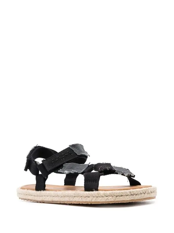 MAISON MARGIELA Patchwork Hiking Sandals - Black