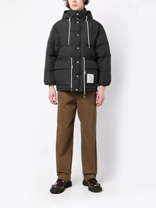 NEIGHBORHOOD Drawstring-fastened Padded Jacket - Black