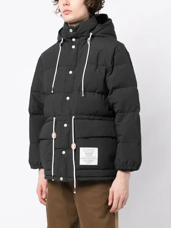 NEIGHBORHOOD Drawstring-fastened Padded Jacket - Black