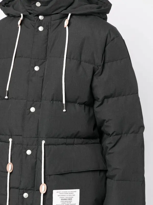 NEIGHBORHOOD Drawstring-fastened Padded Jacket - Black