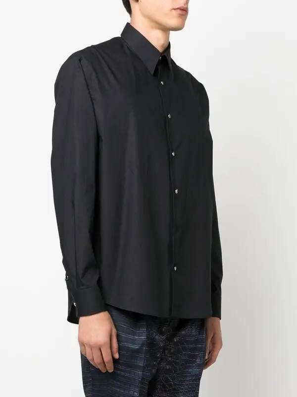 Roberto Cavalli Logo Print Cotton Shirt