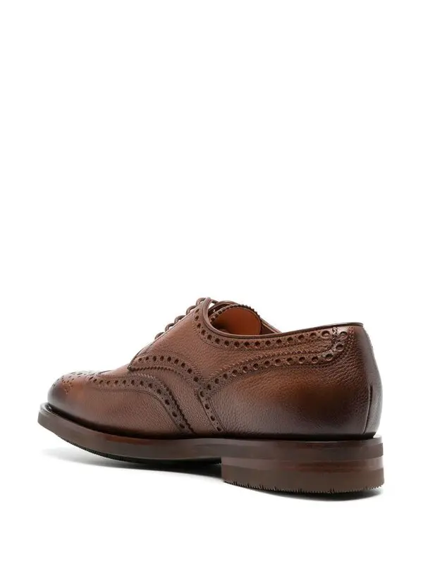 Santoni Leather Derby Shoes