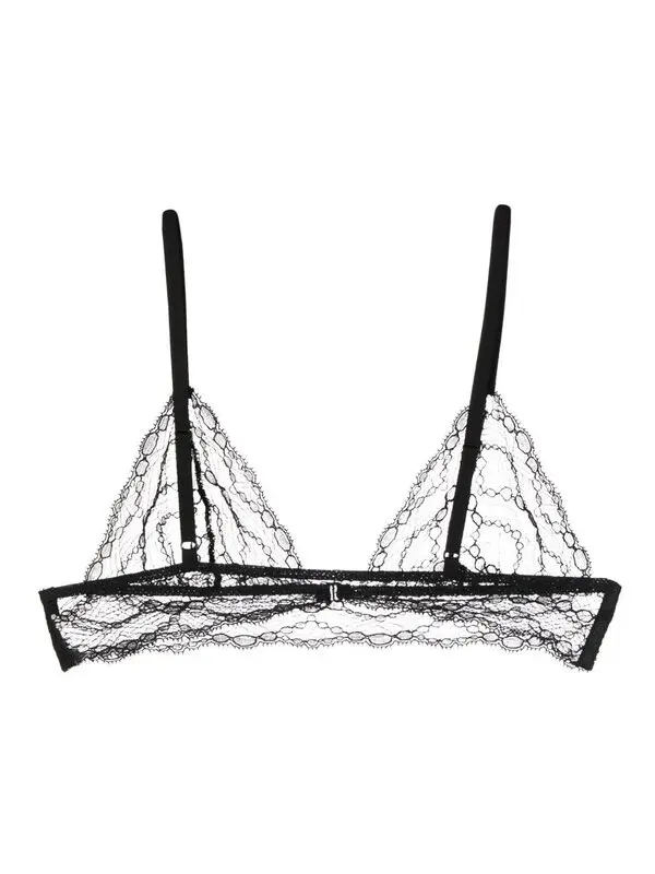 Kiki De Montparnasse Mon Cheri Lace Soft Bra - Black