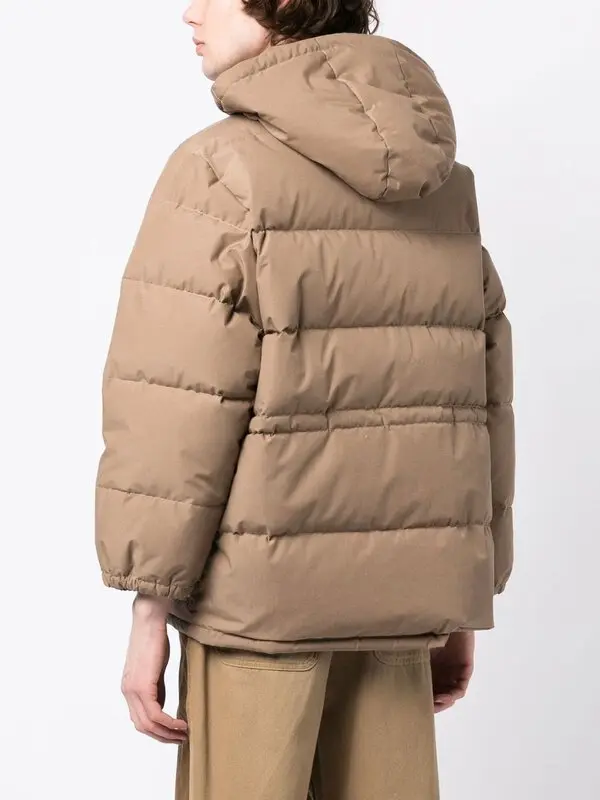 NEIGHBORHOOD Logo-patch Padded Jacket - Brown